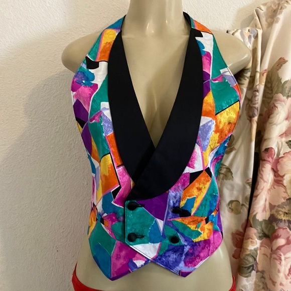 BRACCI by ELITE | Other | Vintage Bracci By Elite Multi Color Backless ...